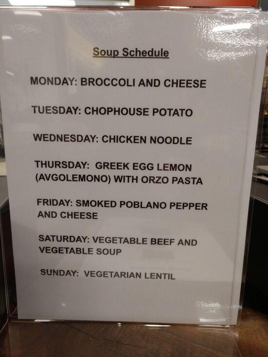 Menu at Everlasting Cup cafe, Mount Vernon