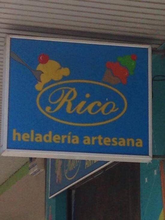 Menu at Helados Rico, Zaragoza