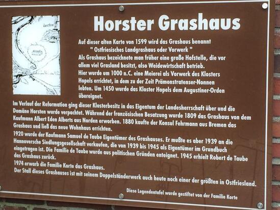 Speisekarte von Hofcafe/Horster Grashaus, Friedeburg