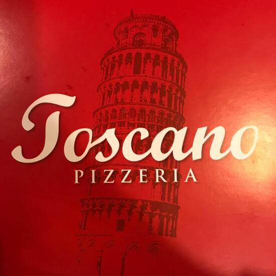Menu at Toscano Pizzeria, Newcastle