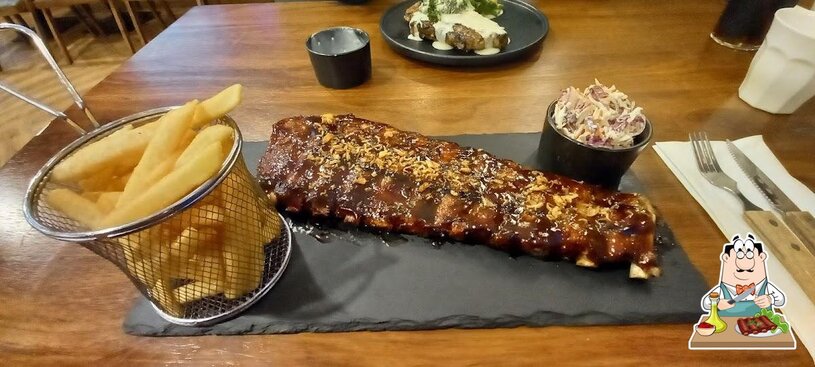 Menu at Aussie Ribs restaurant, Ascot