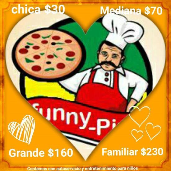 Menu at Funny Pizza pizzeria, Zacualtipan