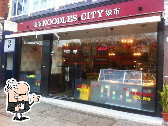 Menu at Noodles City restaurant, London, 21-22 Camberwell Green