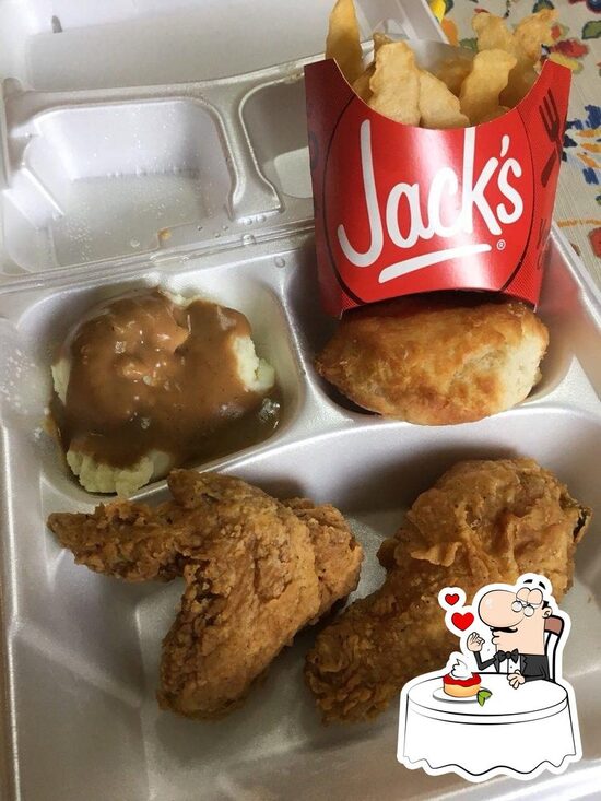 Menu at Jack's fast food, Southside, AL-77