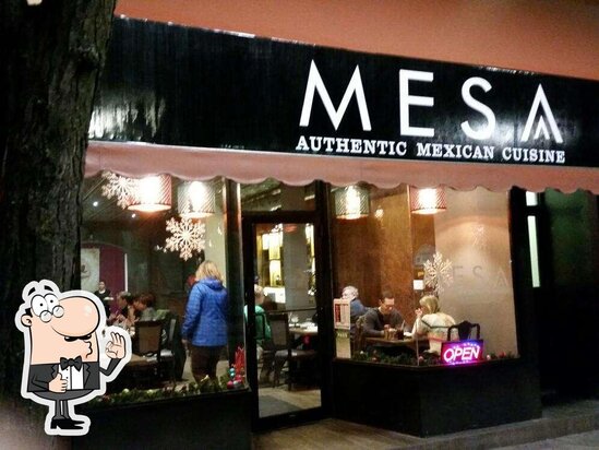 Menu at Mesa restaurant, Hamilton