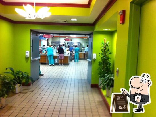 Menu at Jackson Memorial Hospital Cafeteria, Miami
