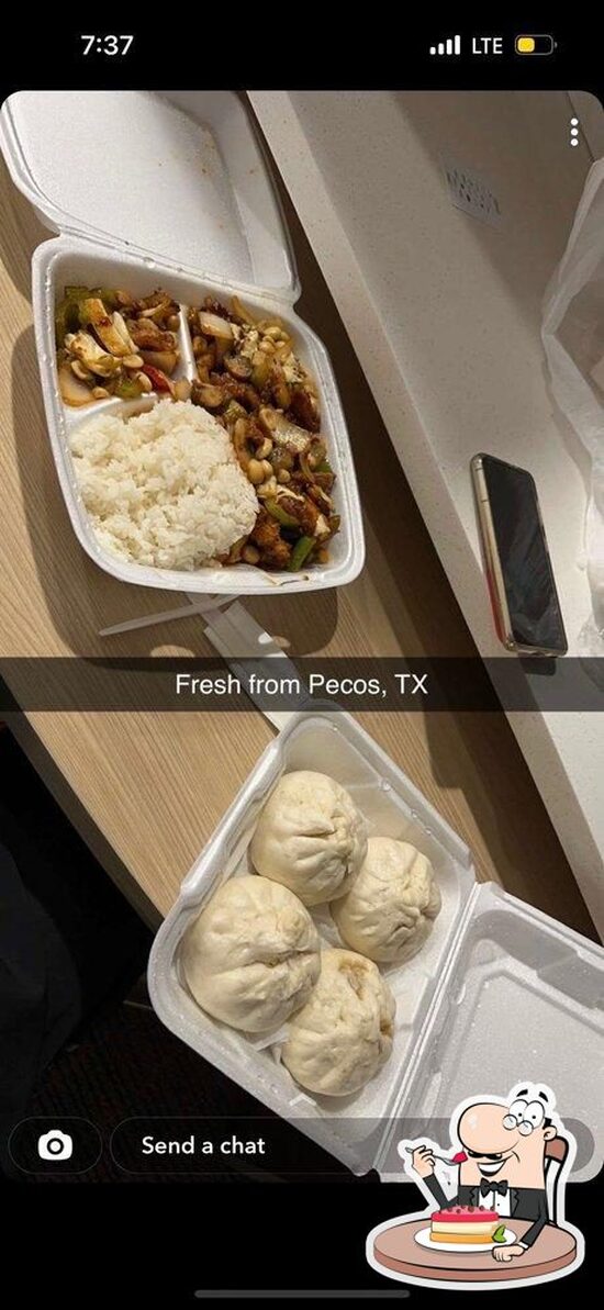 Menu at Noodles and Dumplings restaurant, Pecos