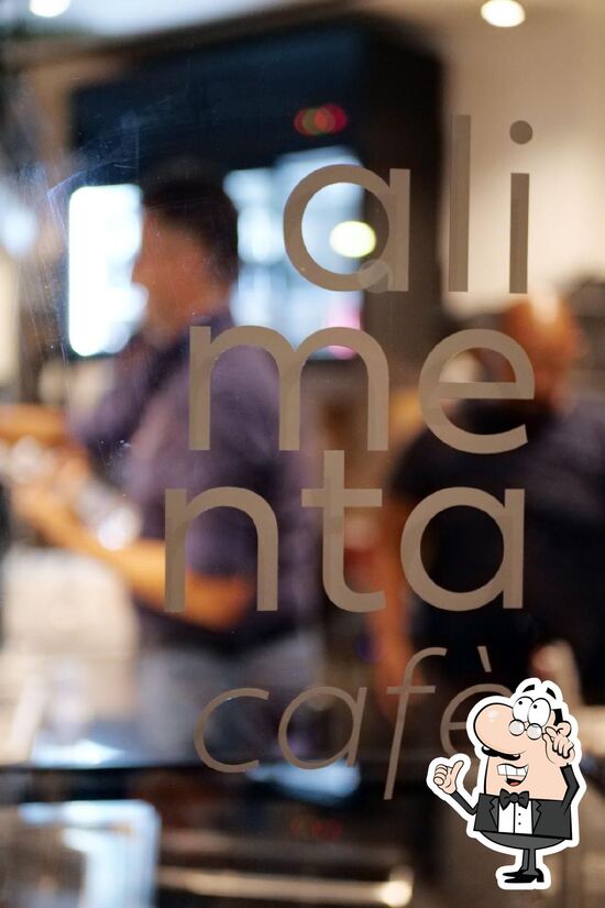 Menu at Alimenta cafe, Milan