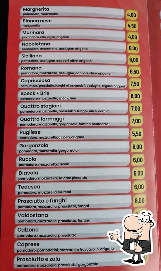 Menu da La Margherita...pizzeria, Pavia