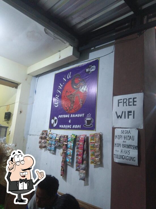 Menu at Warkop Arjuna, Mulung