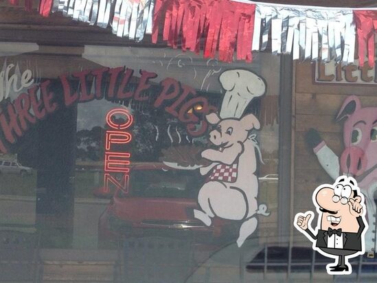Menu at Three Little Pigs BBQ, Hattiesburg