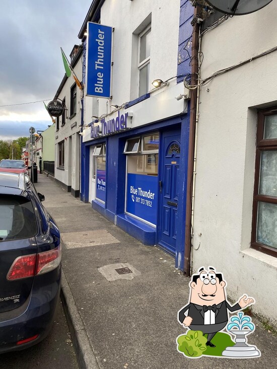 Menu at Blue Thunder fast food, Castlebar