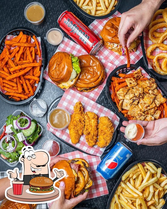 Menu at Burger District restaurant, Belmore