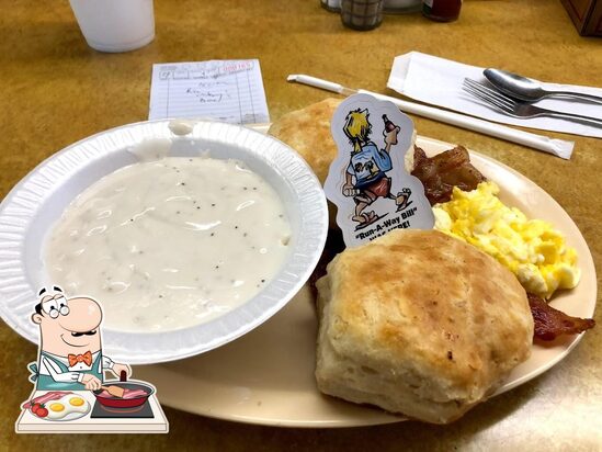 Menu at White Trolley Cafe, Corinth, US-72