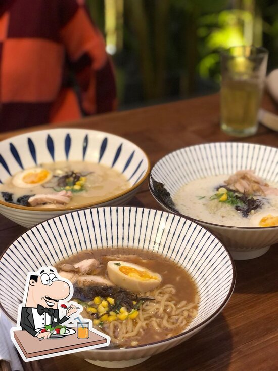 Menu at Roka Ramen restaurant, Yogyakarta
