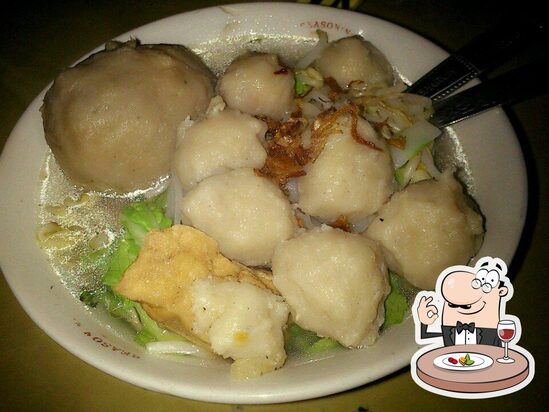 Menu at Bakso Rudal restaurant, Pontianak, Jl. Imam Bonjol No.19