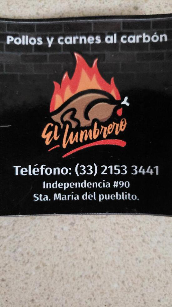 Menu at El Lumbrero restaurant, Zapopan, Independencia 90