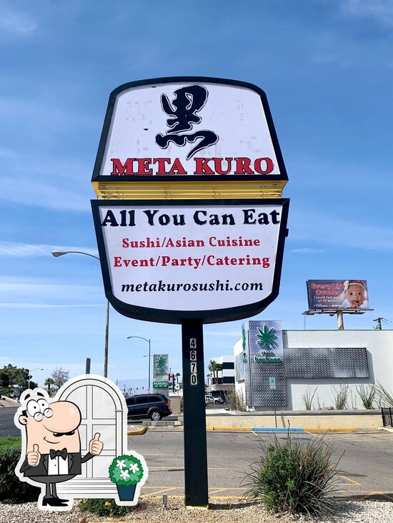 Menu at Meta-Kuro Sushi restaurant, Las Vegas