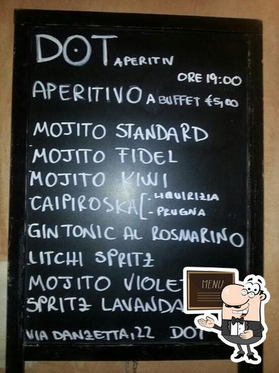 Menu at DOT Cocktail Bar, Perugia