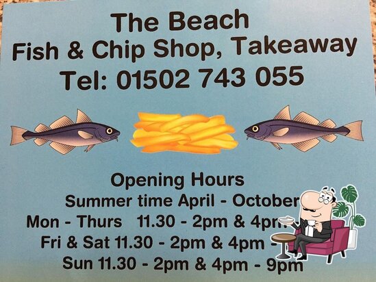 Beach Fish & Chip Shop, Lowestoft - Restaurant menu, prices and reviews