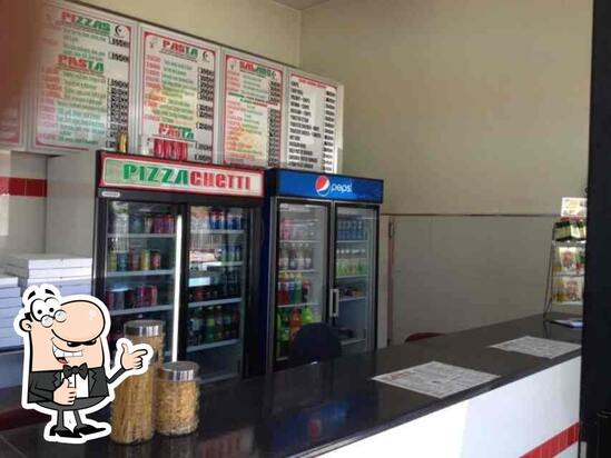 Menu at Pizzaghetti pizzeria, Johannesburg, Church Street