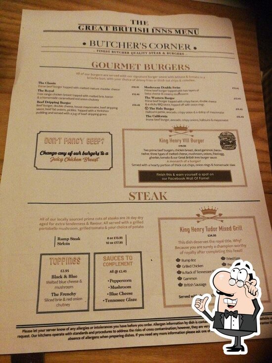 Menu at The Three Trees pub & bar, Emerson Valley