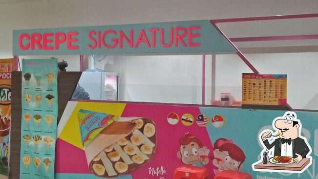 Menu at Crepe Signature cafe, Timika