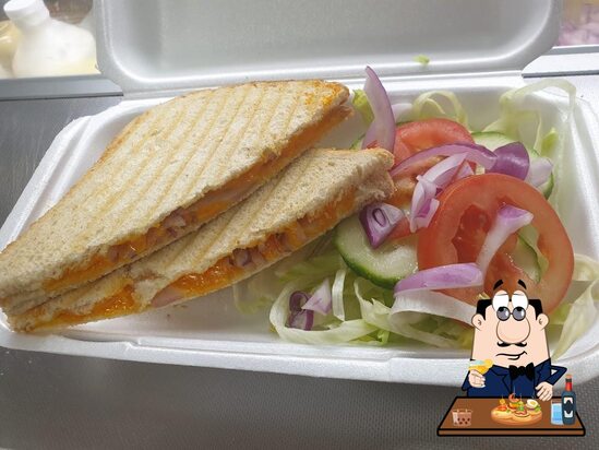 Menu at Snak shak cafe, Lesmahagow, Riverside Service Station