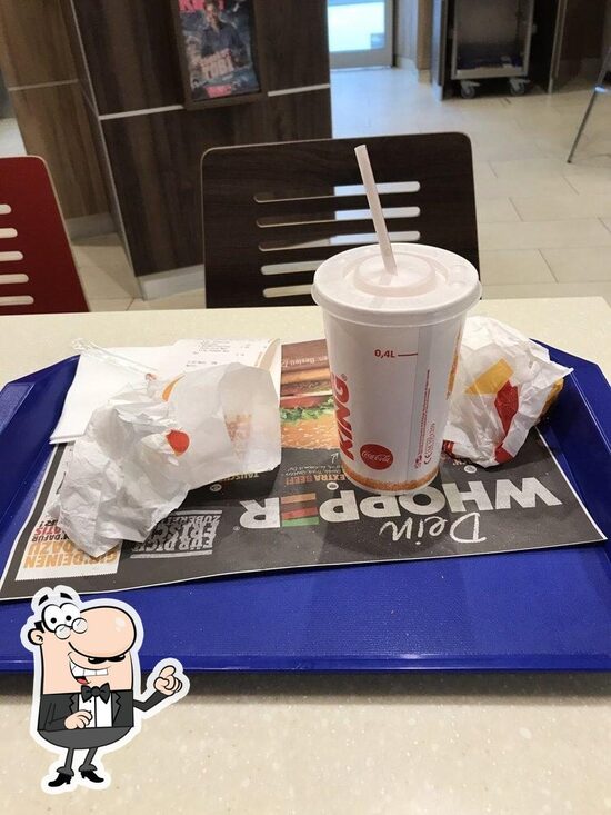 Menu at Burger King fast food, Frankfurt an der Oder, Bahnhofspl. 11