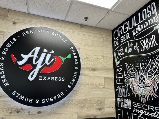 Menu at Aji Express fast food, Orlando
