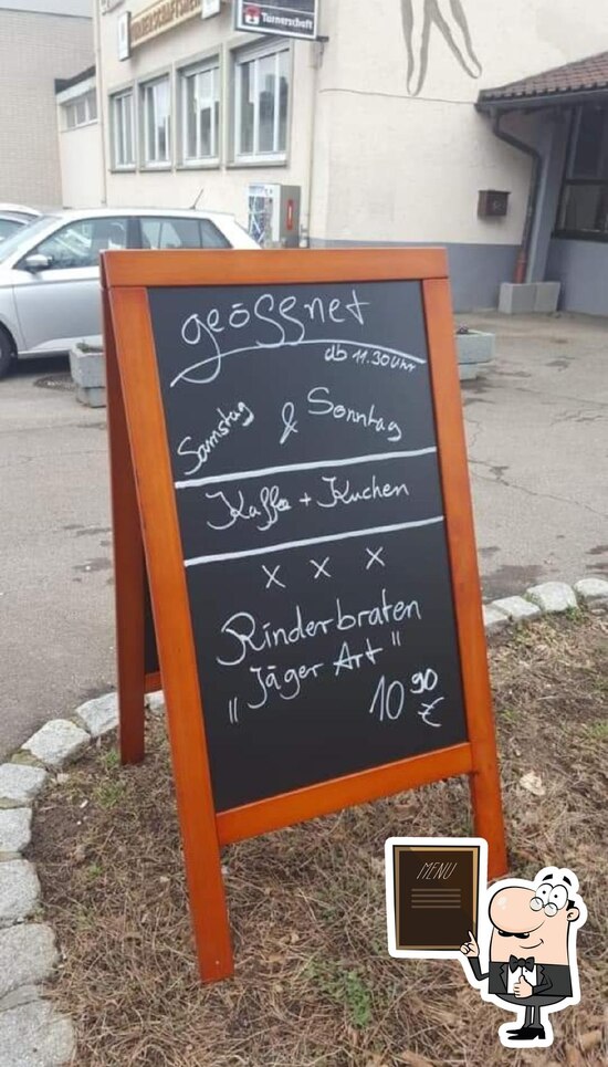 Menu at La Trattoria Tedesco restaurant, Göppingen