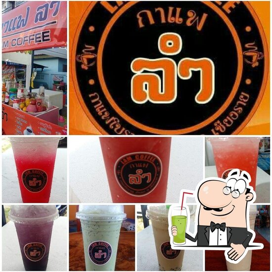 Menu at กาแฟ ลำ Lam Coffee restaurant, Tha Hin