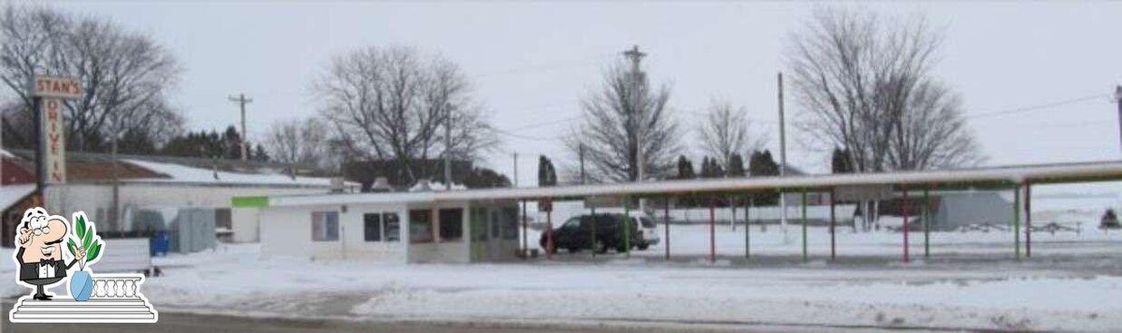 Menu at Stan's Drive-In restaurant, Osage, Main St