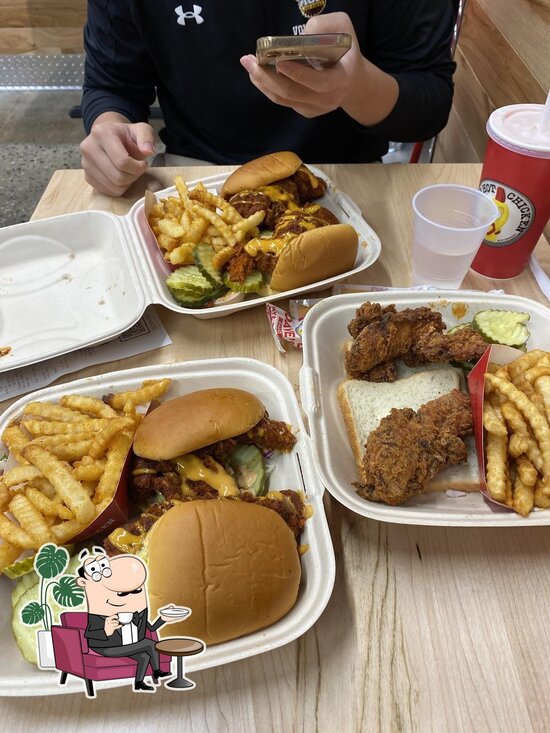 Menu at Dave's Hot Chicken restaurant, Cherry Hill