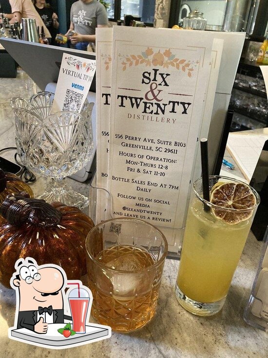 Menu at Six & Twenty Distillery pub & bar, Greenville