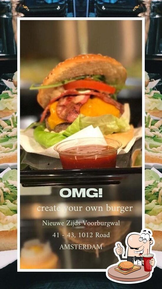Menu at OMG! Burger, Amsterdam