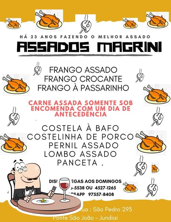 Menu at Bar Mercearia Magrini, Jundiaí