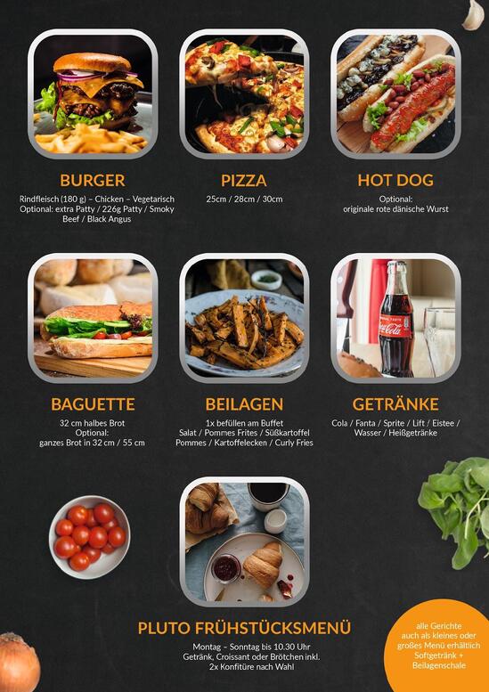 Menu at Pluto Schleswig • PIMP YOUR DAY pub & bar, Schleswig