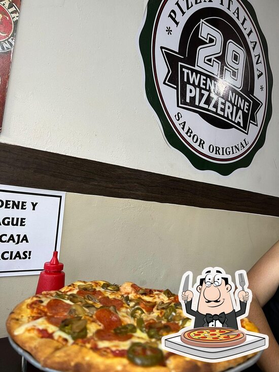 Menu at 29 pizzería, Monterrey