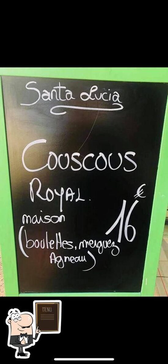 Menu at Restaurant Santa-Lucia (Port De Marina Baie Des Anges ...