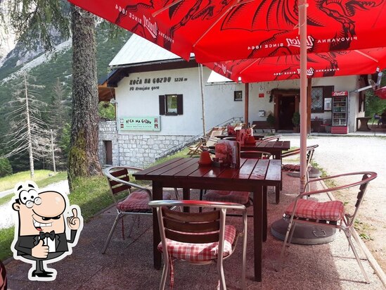 Menu au Koča na Gozdu restaurant, Kranjska Gora