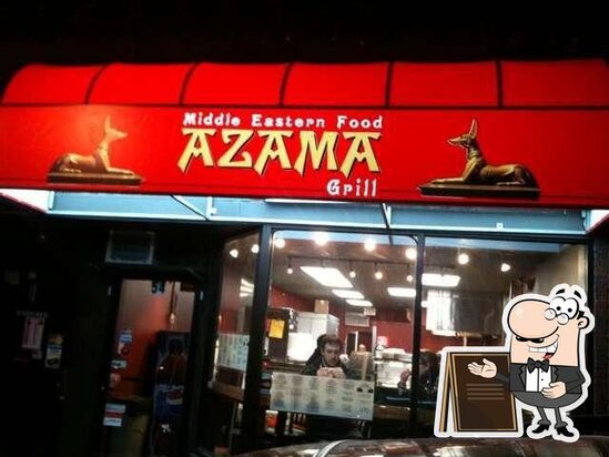 Menu at Azama Grill restaurant, Boston