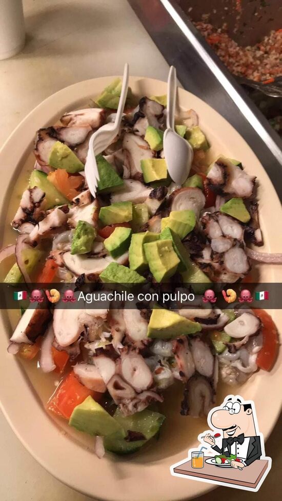 Menu at Mariscos El Cachetes restaurant, Las Vegas