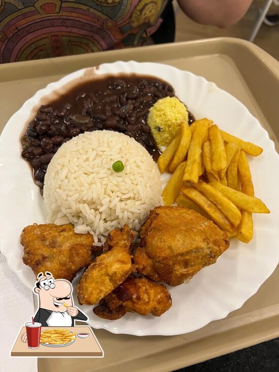 Menu at Frangos box restaurant, Manaus