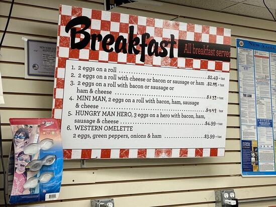 Menu at Spanish Deli, Commack