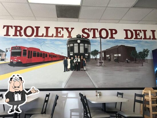 Menu at Trolley Stop Deli restaurant, La Mesa, La Mesa Blvd