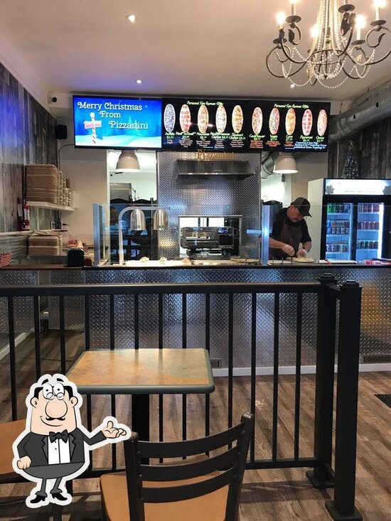 Menu at Pizzanini pizzeria, Brampton