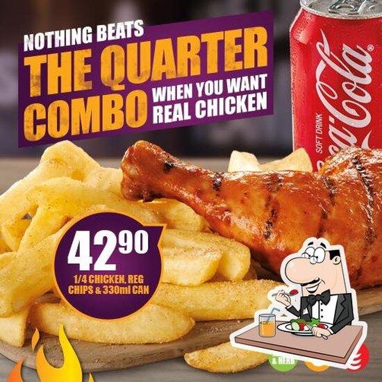 Menu at Steers restaurant, Hoedspruit