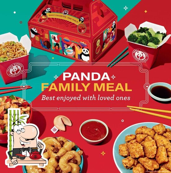 Menu at Panda Express fast food, Chicago, W 26th St