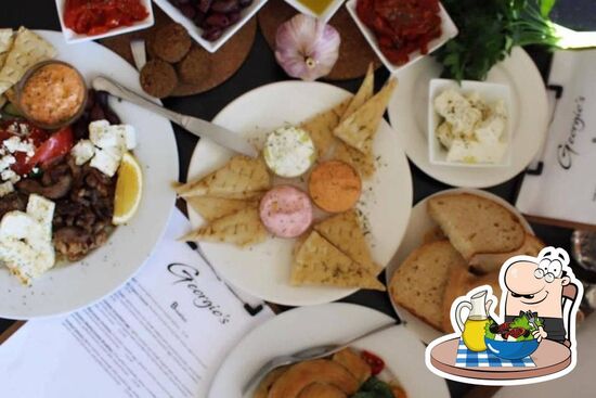 Menu at Georgio’s Mediterranean restaurant, Dernancourt